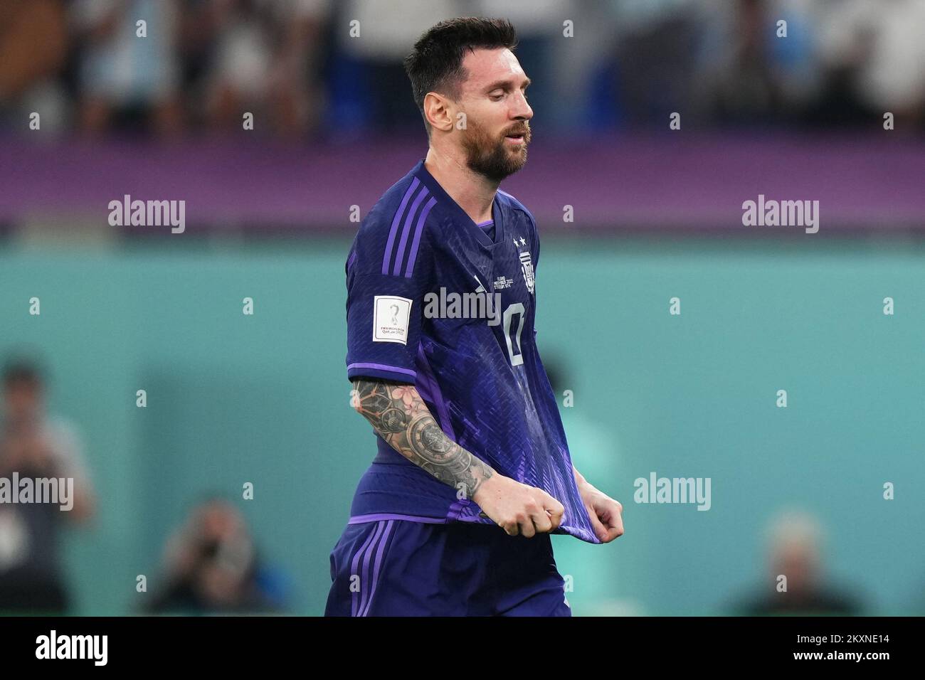 Lionel Messi of Argentina during the FIFA World Cup, Qatar. , . in Doha ...
