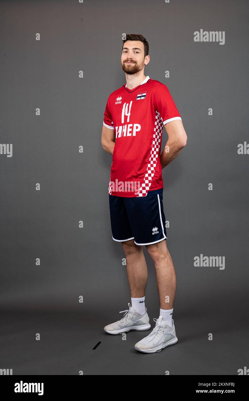 Volleyball player of the Croatian senior volleyball team Marino Marelic ...