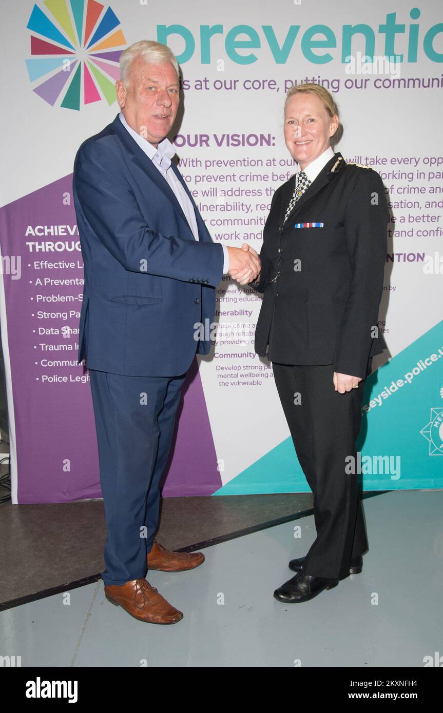 Cllr Graham Morgan, Chief Constable Serena Kennedy, Merseyside Police ...
