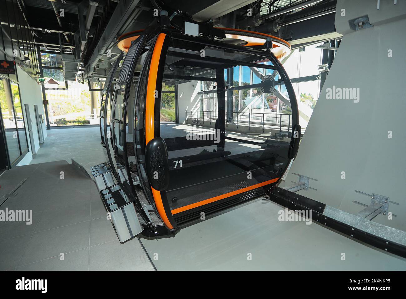 The new cable car station is pictured in Zagreb, Croatia on May 26 ...