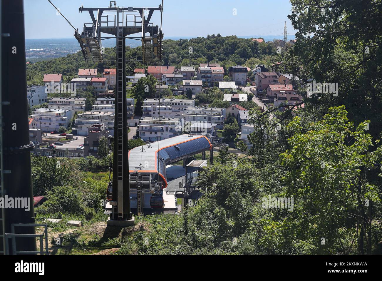 The new cable car station is pictured in Zagreb, Croatia on May 26 ...