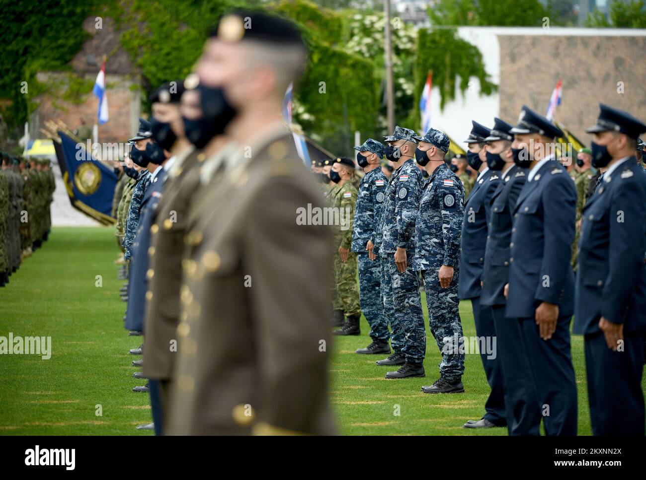 A members of Croatian army are seen during a Croatian Armed Forces ...