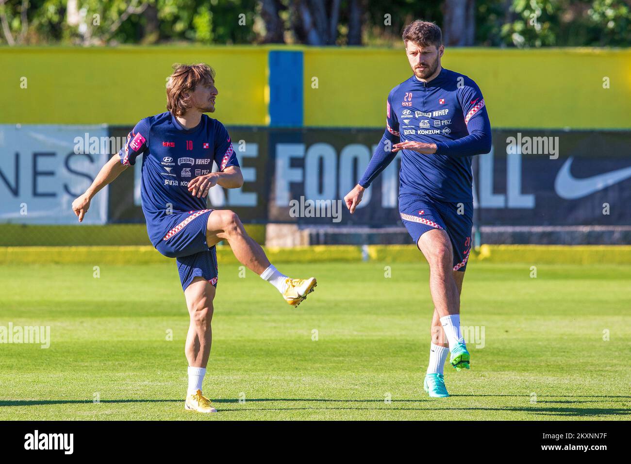 Luka Modric during a Croatia national team training session in Rovinj ...