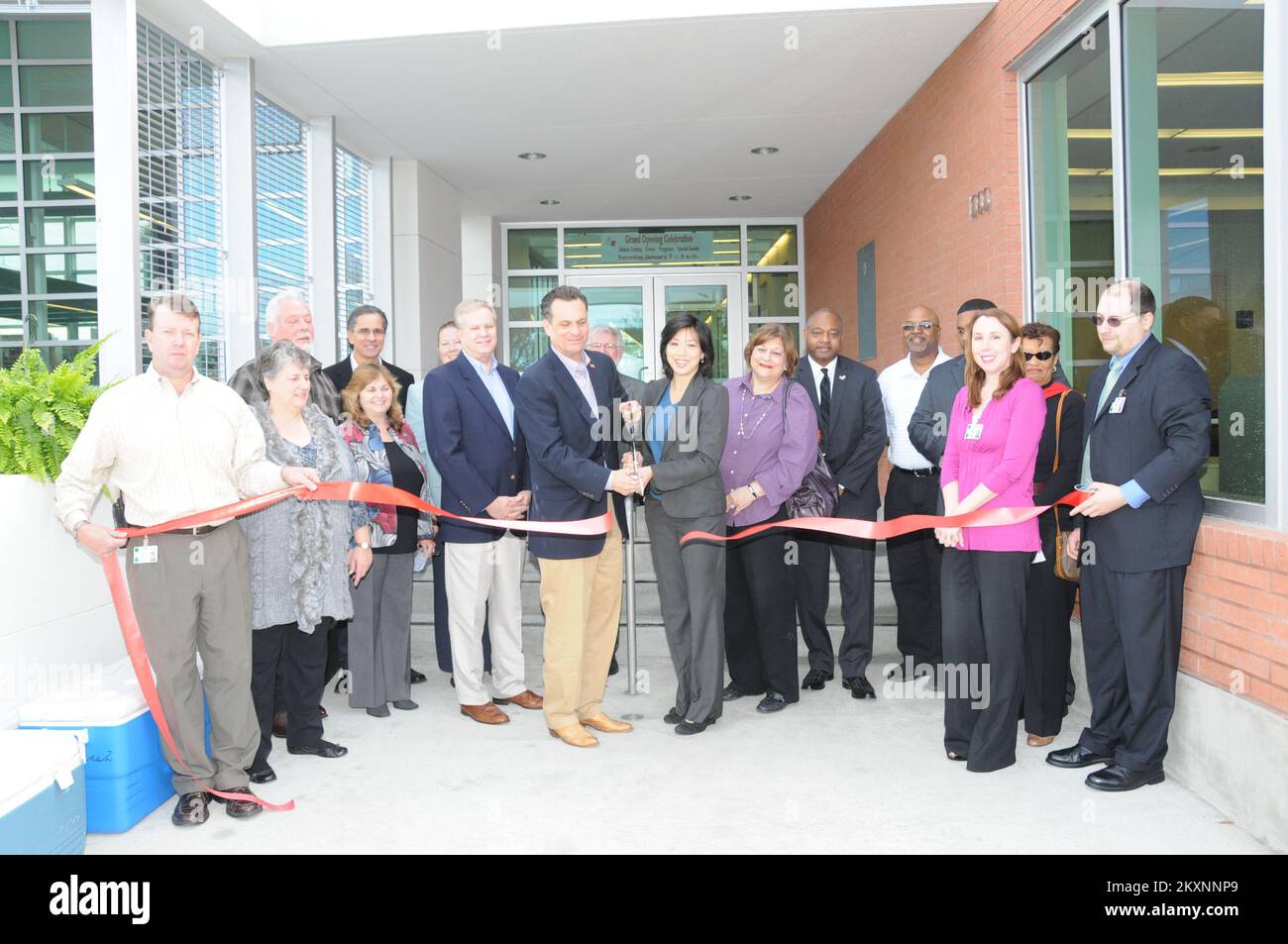 Lake Shore Library Ribbon Cutting. Louisiana Hurricane Katrina ...
