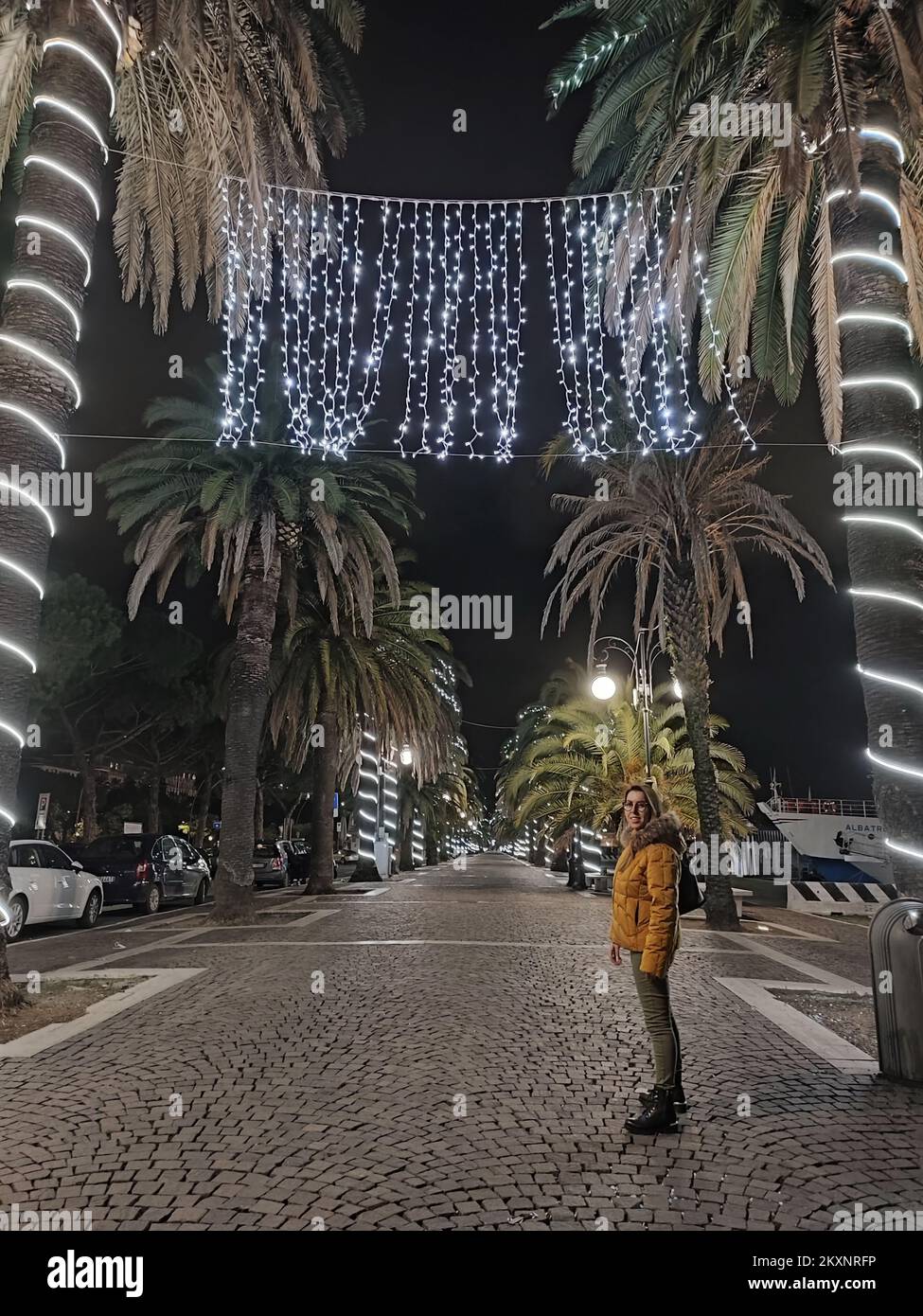 Night illumination new pedestrian bridge hi-res stock photography and ...