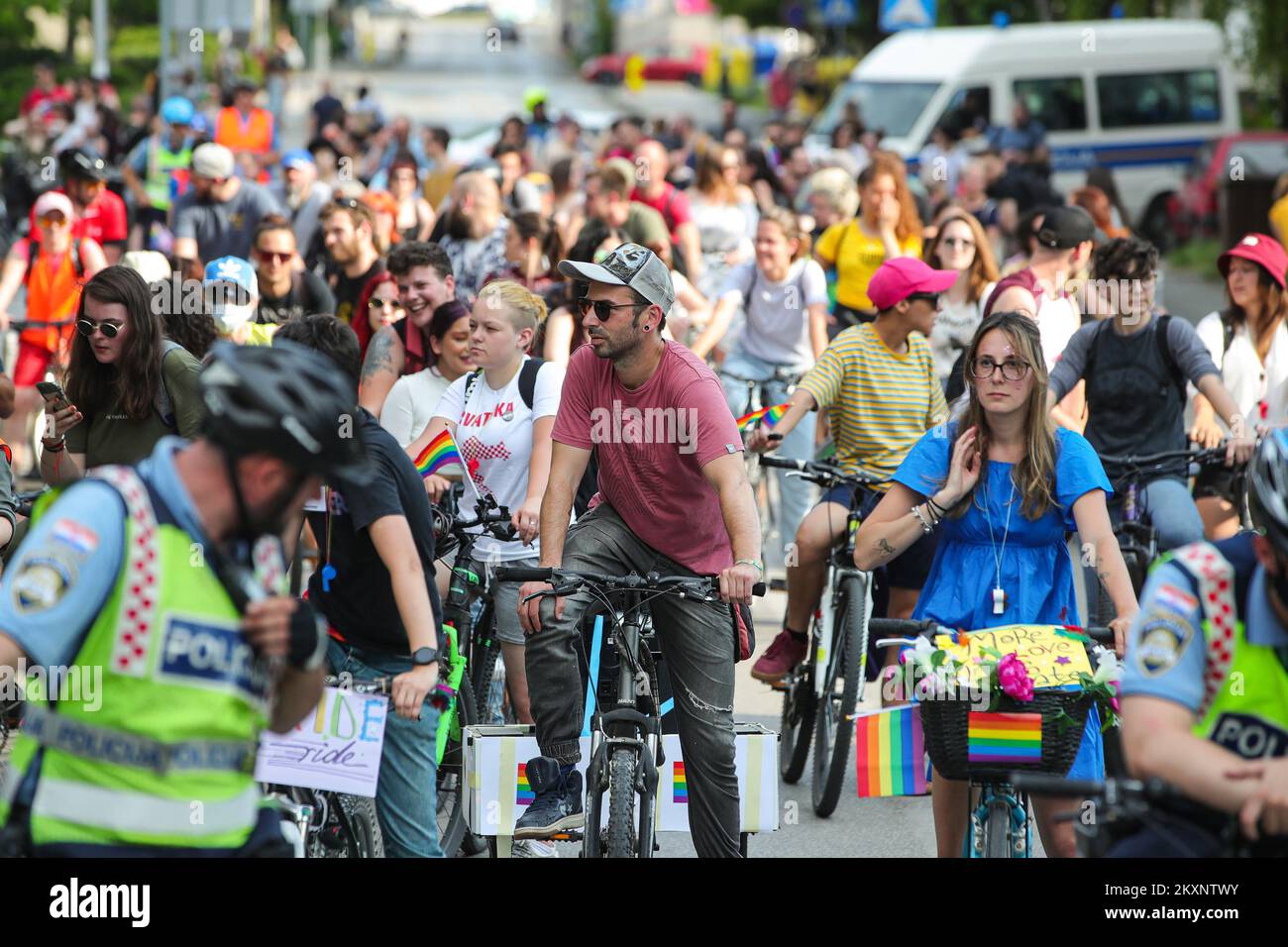 05.06.2021., Zagreb - On the occasion of Pride Month 2021, Pride Ride ...