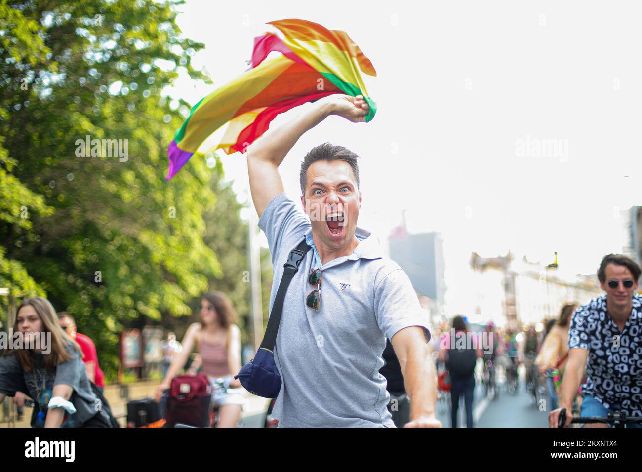 05.06.2021., Zagreb - On the occasion of Pride Month 2021, Pride Ride ...
