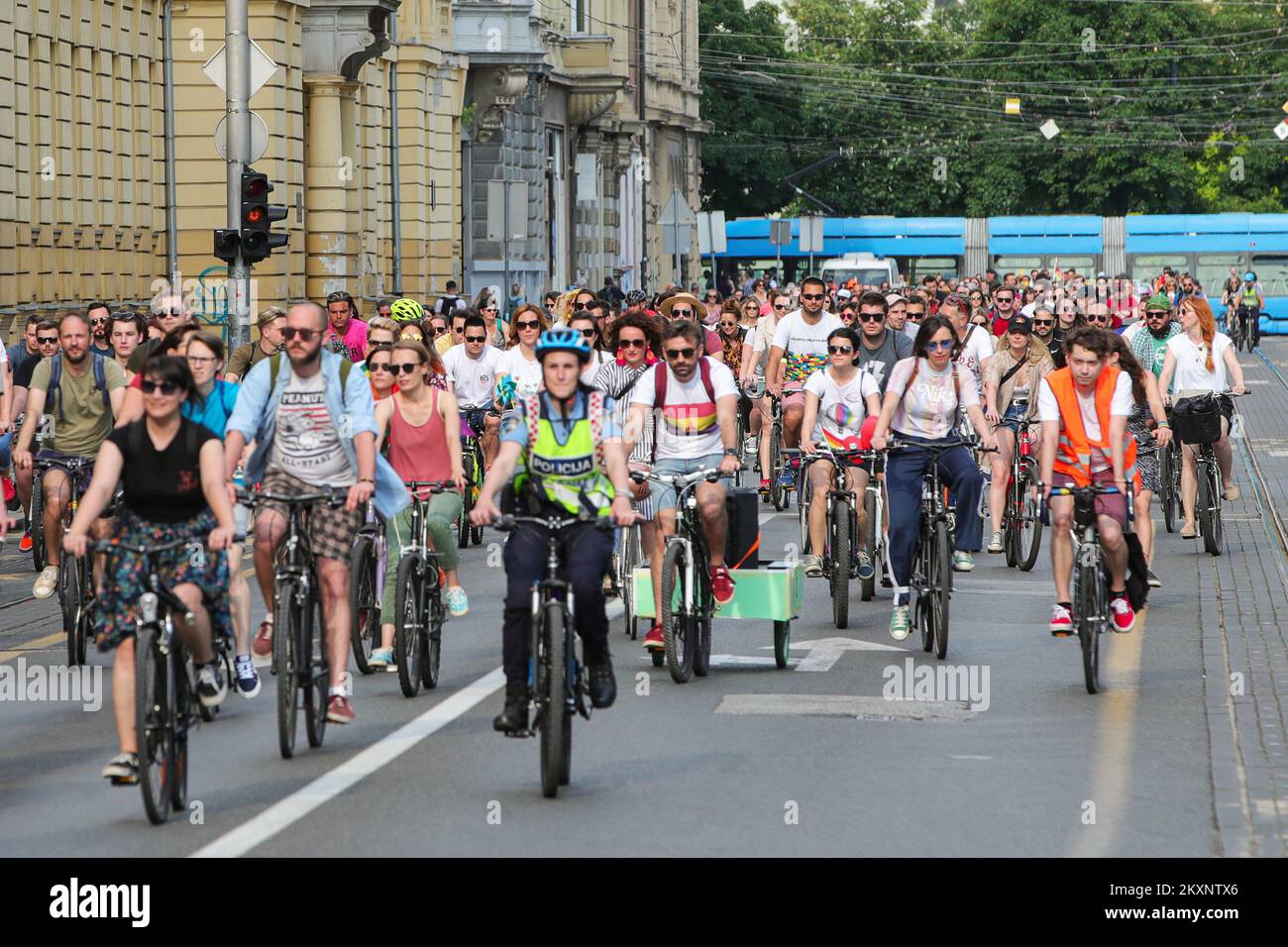 05.06.2021., Zagreb - On the occasion of Pride Month 2021, Pride Ride ...