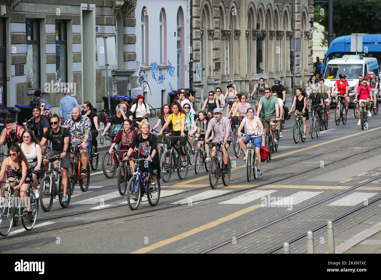 05.06.2021., Zagreb - On the occasion of Pride Month 2021, Pride Ride ...