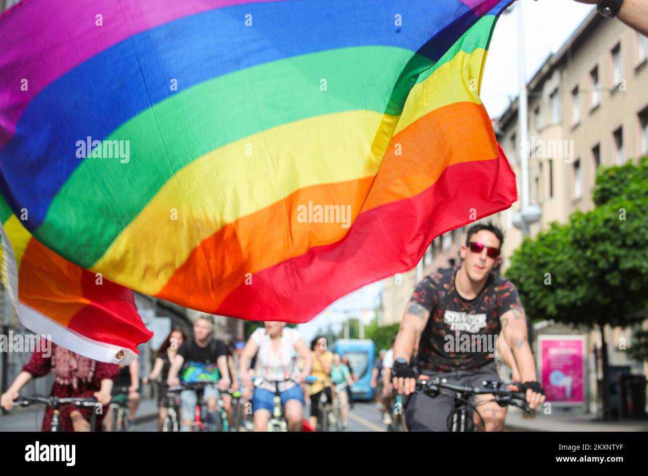05.06.2021., Zagreb - On the occasion of Pride Month 2021, Pride Ride ...
