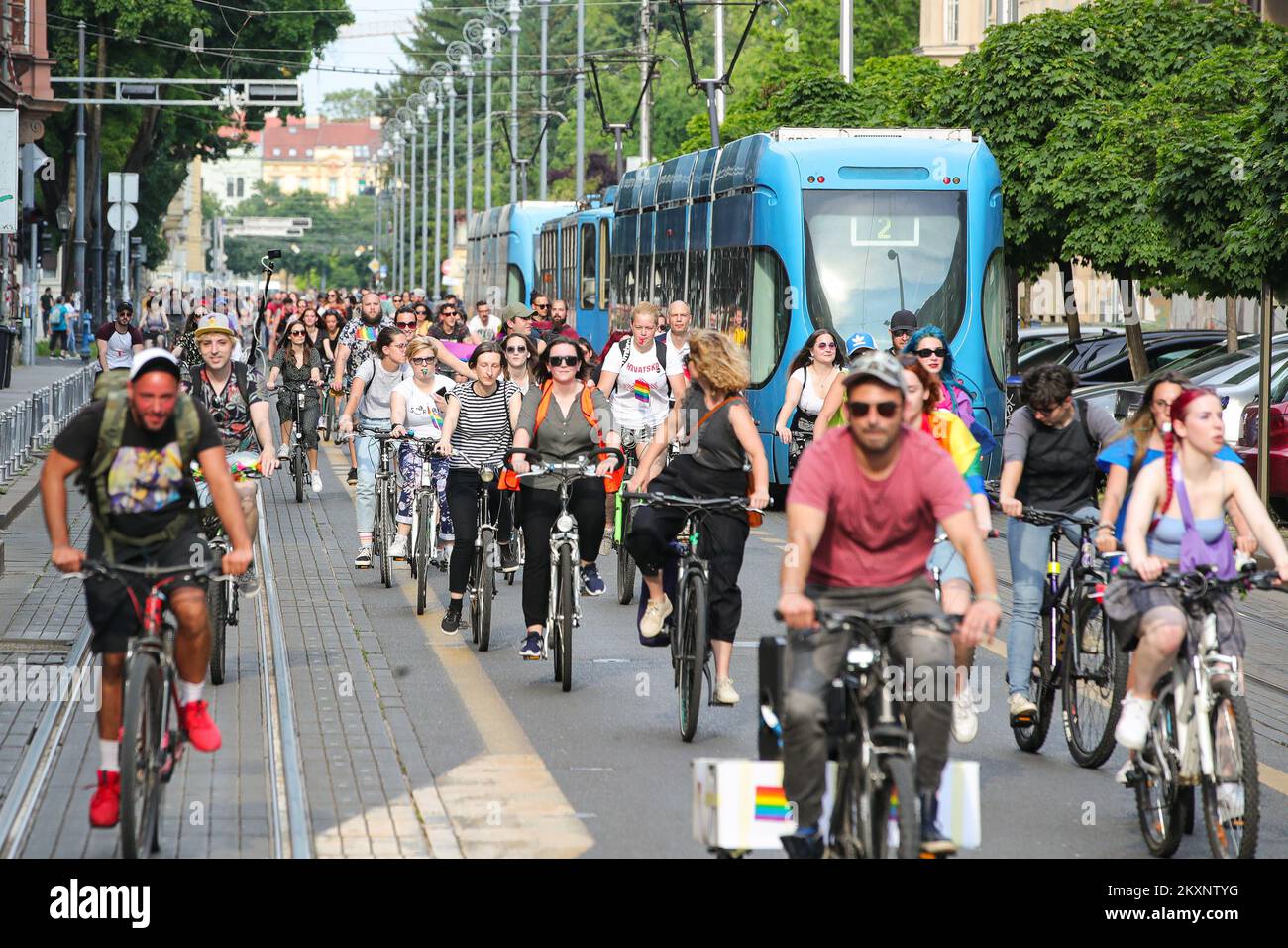 05.06.2021., Zagreb - On the occasion of Pride Month 2021, Pride Ride ...