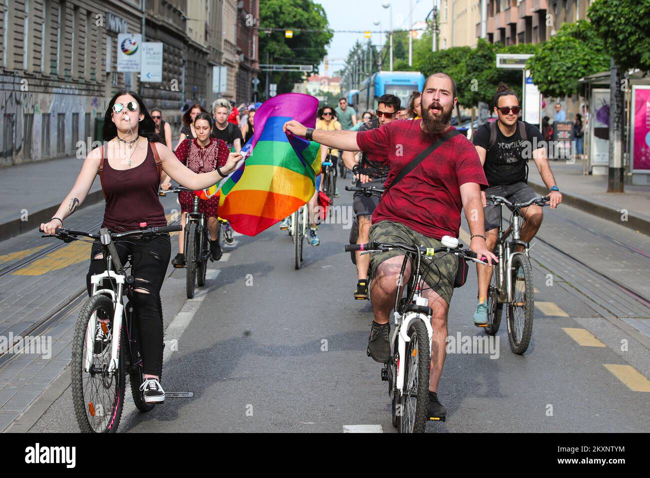 05.06.2021., Zagreb - On the occasion of Pride Month 2021, Pride Ride ...