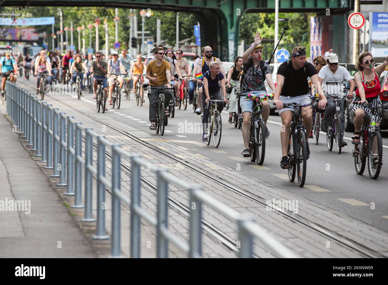 05.06.2021., Zagreb - On the occasion of Pride Month 2021, Pride Ride ...
