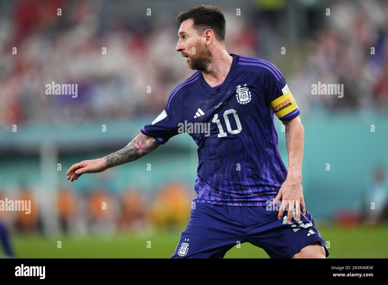Lionel Messi of Argentina during the FIFA World Cup, Qatar. , . in Doha ...