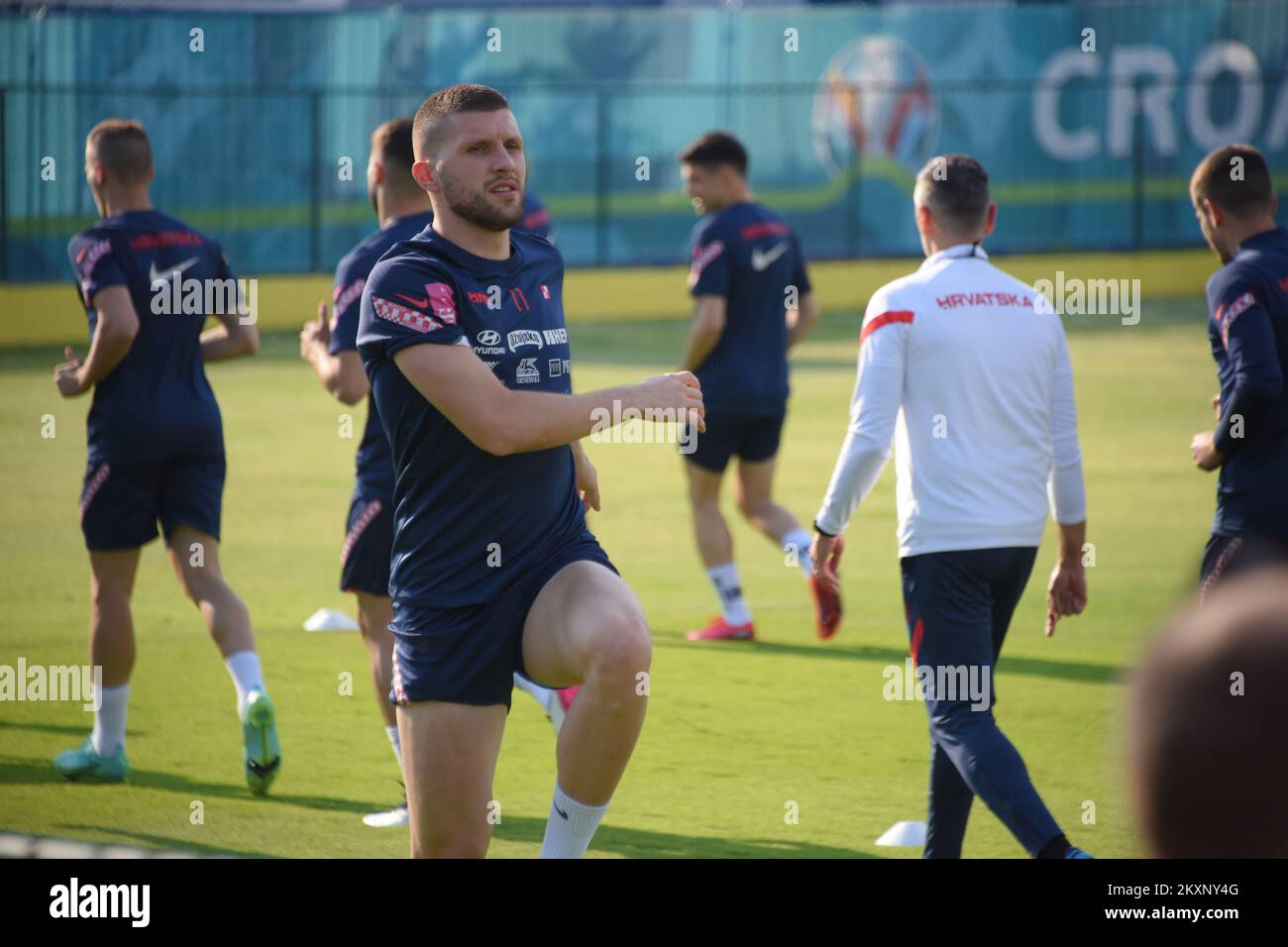 Football player Ante Rebic during training session of Croatian national ...