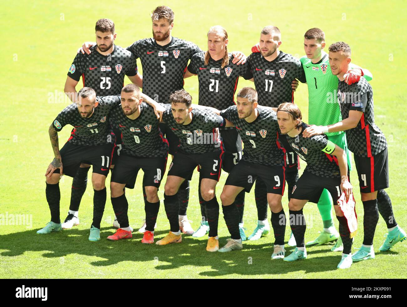 Croatia national team pose for a team photo during the UEFA Euro 2020 ...