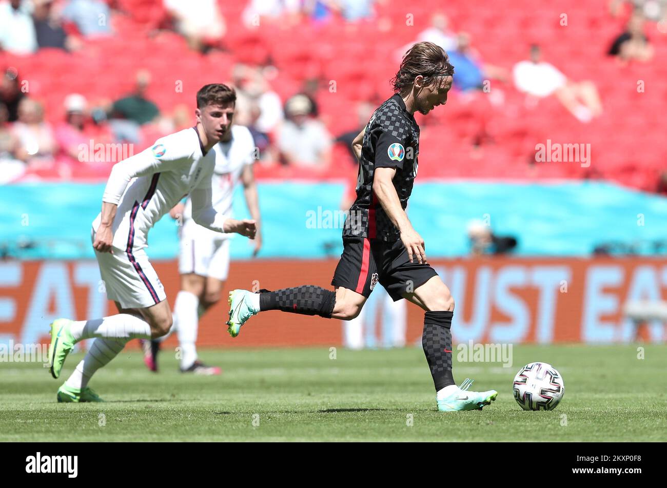 Luka Modric of Croatia in action during the UEFA Euro 2020 Championship ...