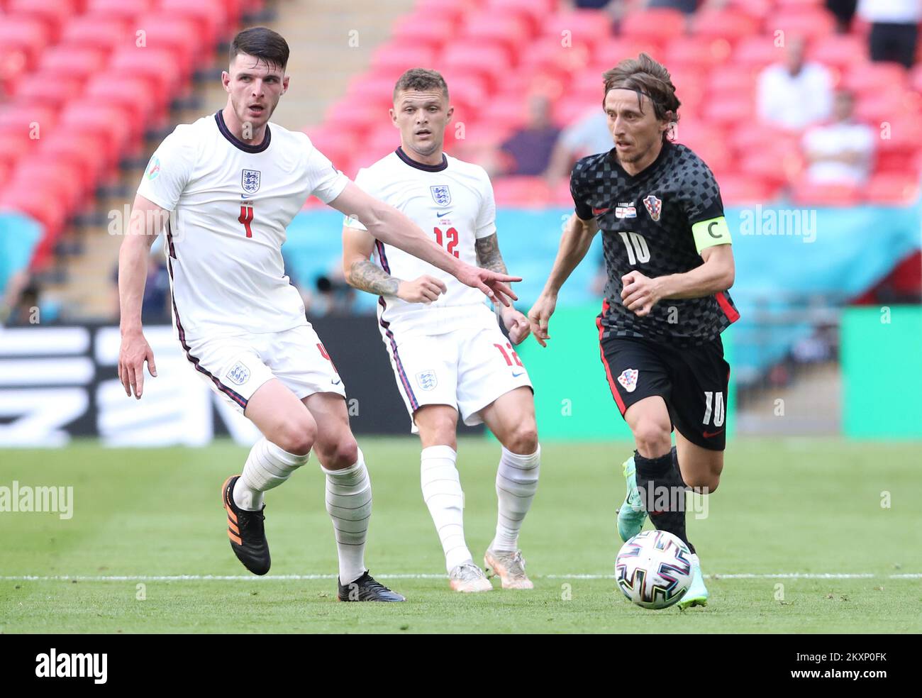Luka Modric of Croatia in action during the UEFA Euro 2020 Championship ...