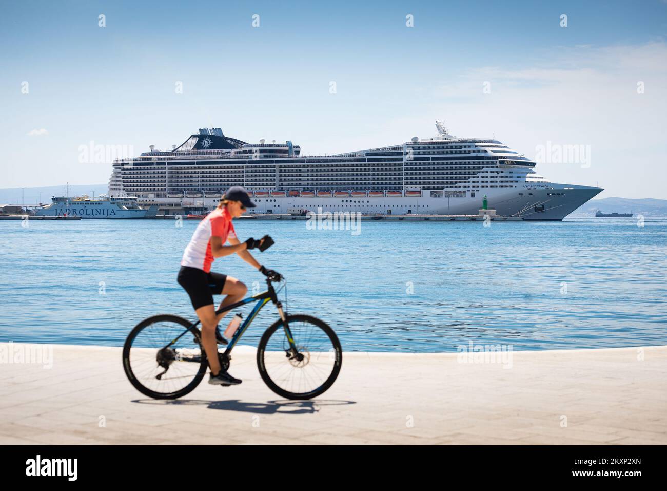 18.06.2021., Split - The largest cruiser that has visited Split so far ...