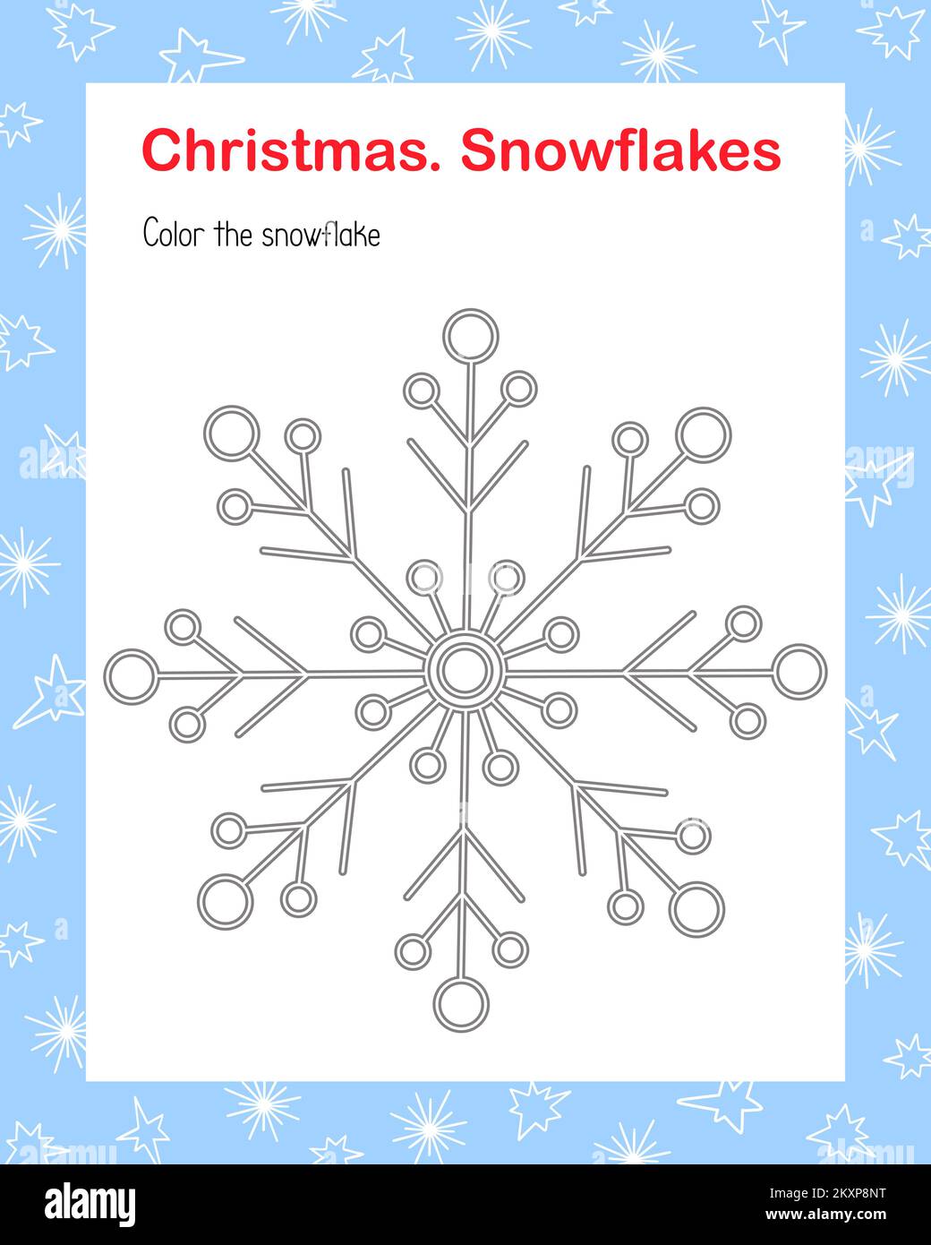 Winter Snowflakes Coloring Pages