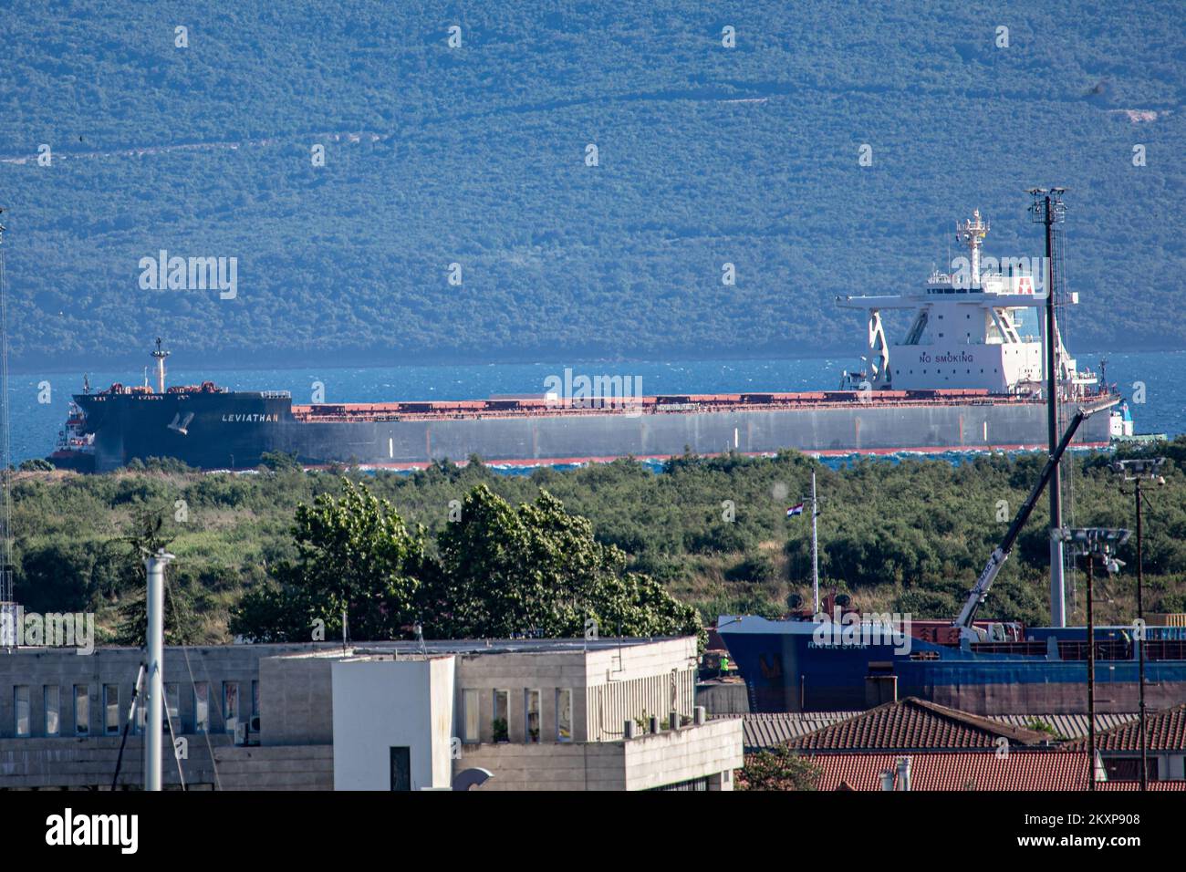 Bulk Carrier Leviathan arrived in Port of Ploce, in Ploce, Croatia, on ...