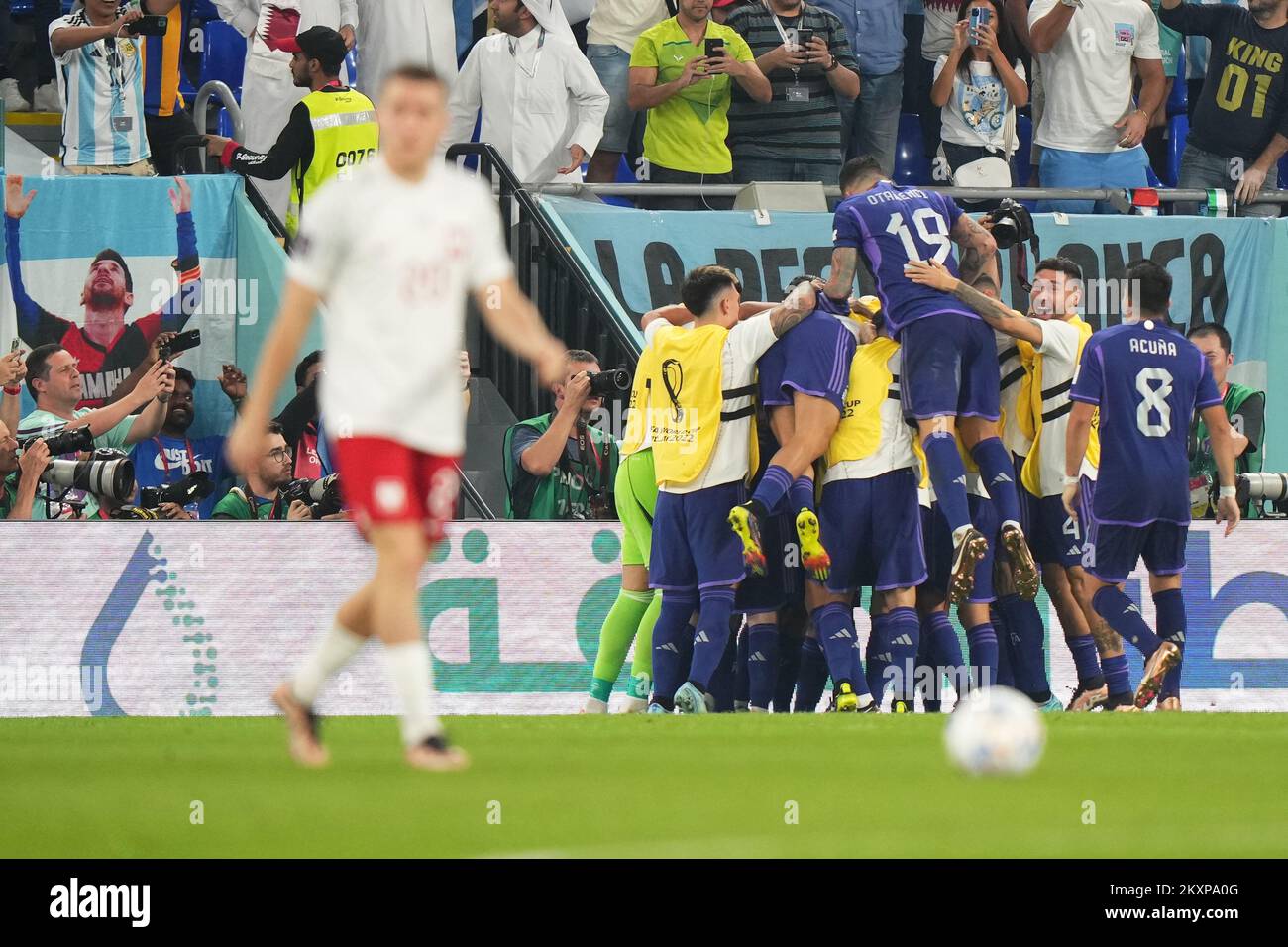 Doha, Qatar. 30th Nov, 2022. Alexis Mac Allister of Argentina ...
