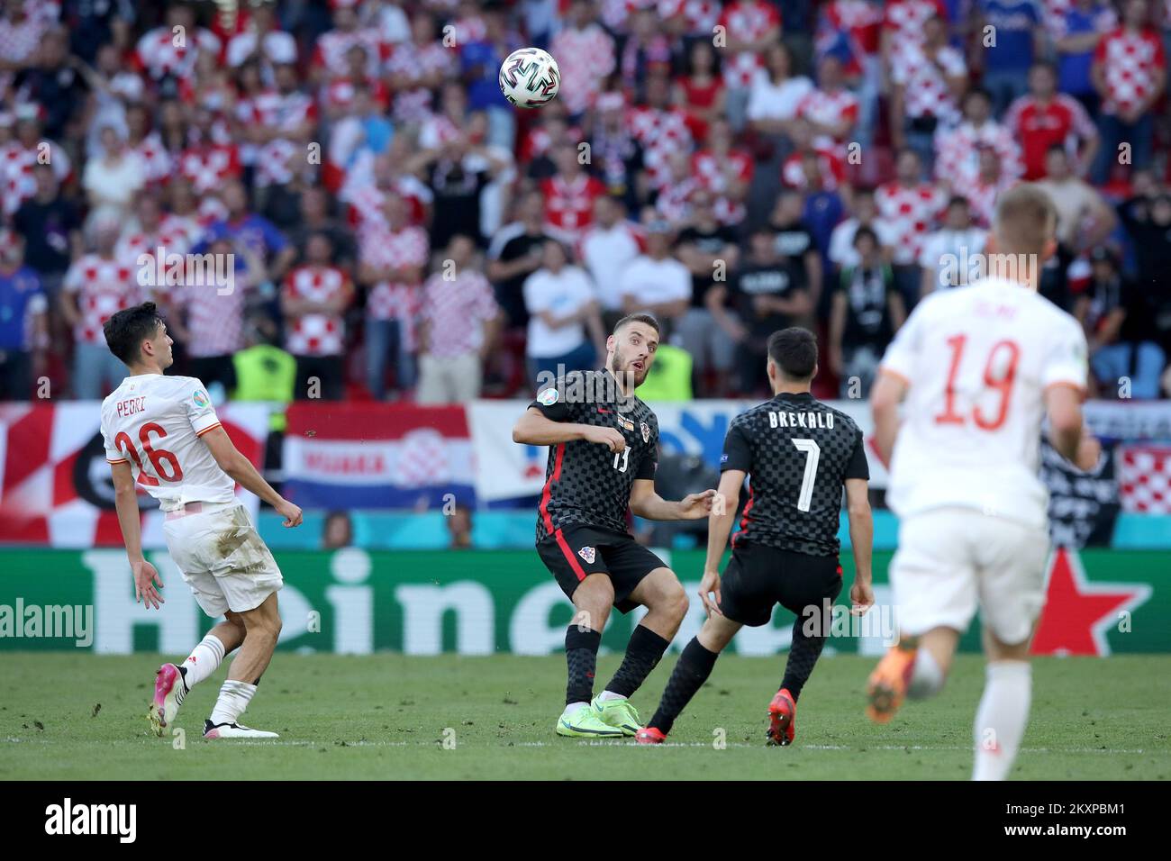 COPENHAGEN, DENMARK - JUNE 28: Nikola Vlasic of Croatia during the UEFA ...
