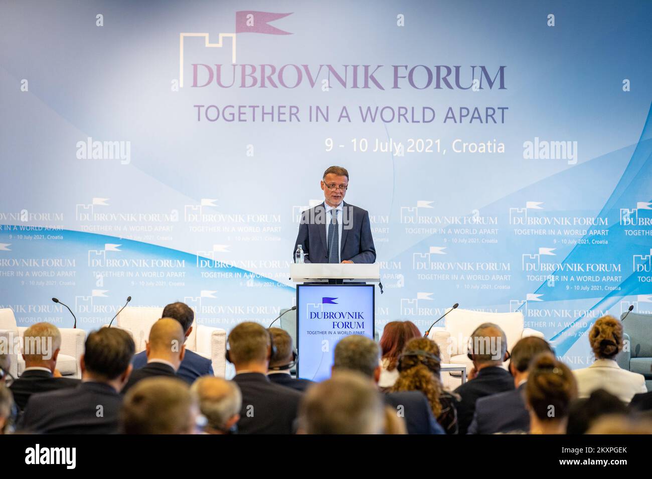 Speaker of the Croatian Parliament Gordan Jandrokovic during the ...