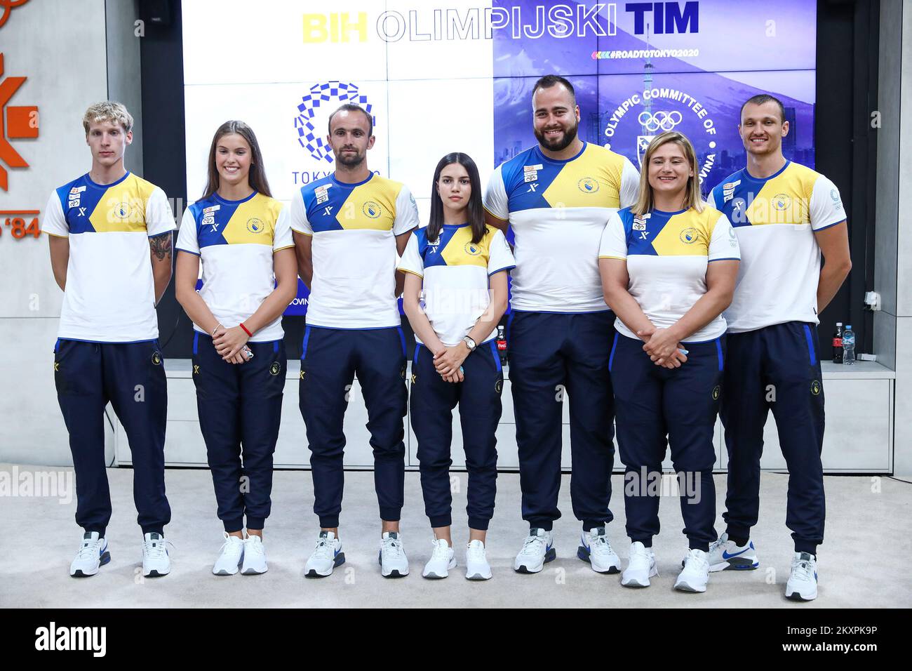 Bosnian athletes Nedzad Husic, Lana Pudar, Amel Tuka, Tatjana ...