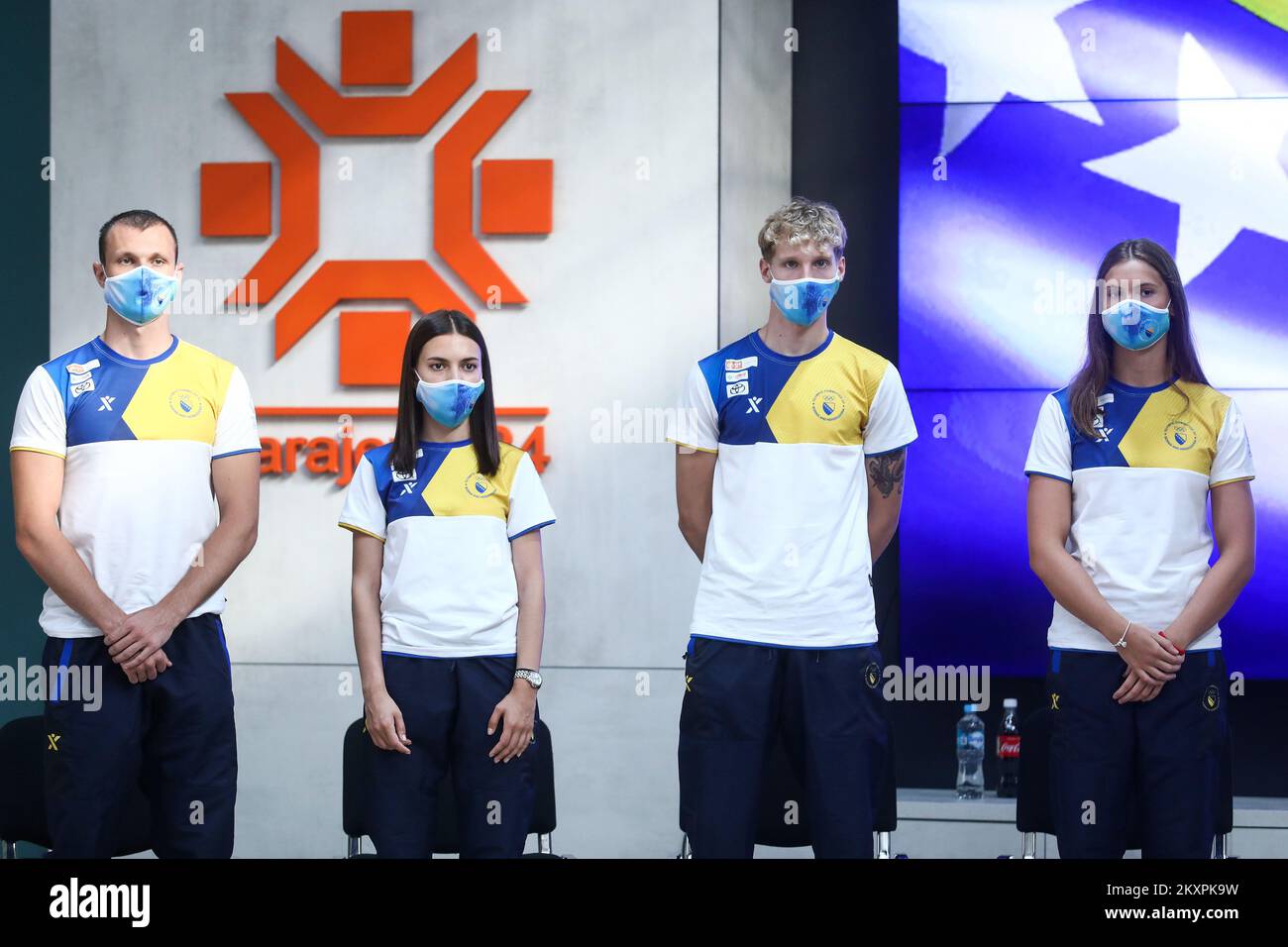 Bosnian athletes Emir Muratovic, Tatjana Djekanovic, Nedzad Husic, Lana ...