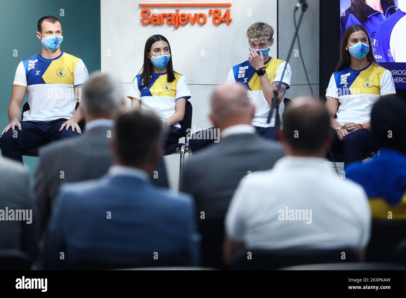 Bosnian athletes Emir Muratovic, Tatjana Djekanovic, Nedzad Husic, Lana ...
