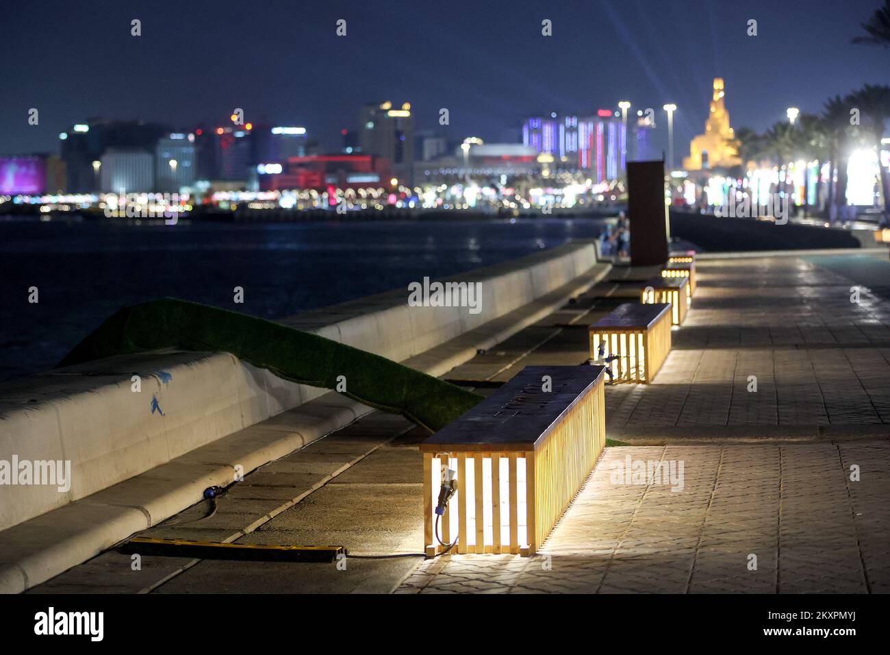 The atmosphere at night in the streets during the FIFA World Cup in ...