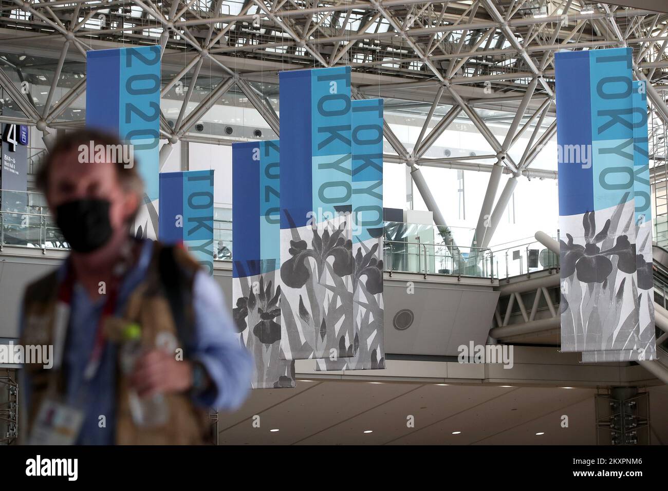 View of the Main Press Center (MPC) at the Tokyo Olympics, also known ...