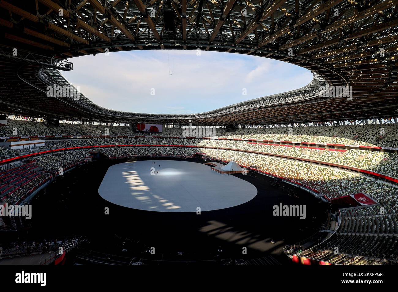 General view of Olympic Stadium before the Opening Ceremony of the ...