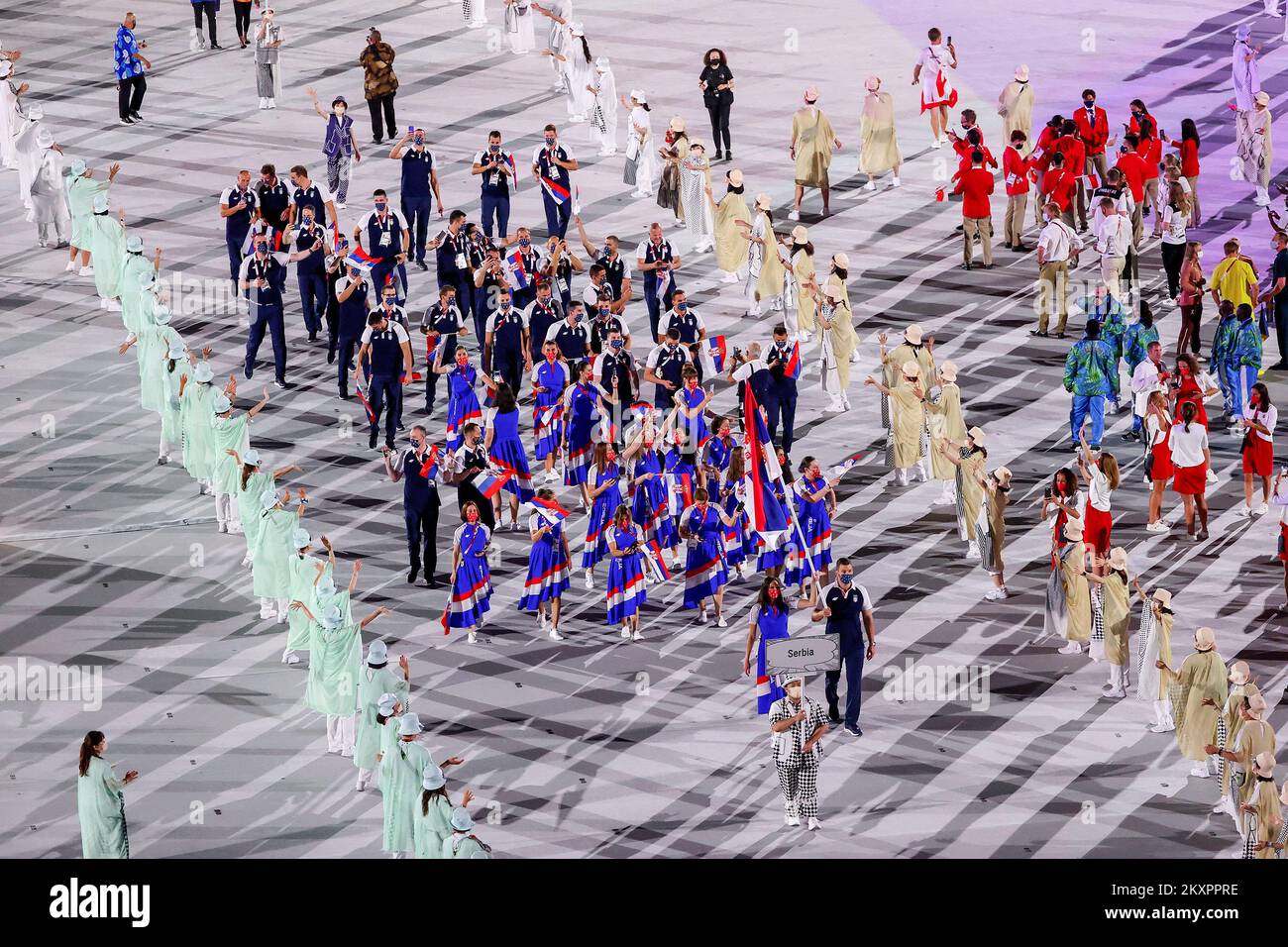 Opening ceremony of the Tokyo Olympic Games at the National Stadium in ...