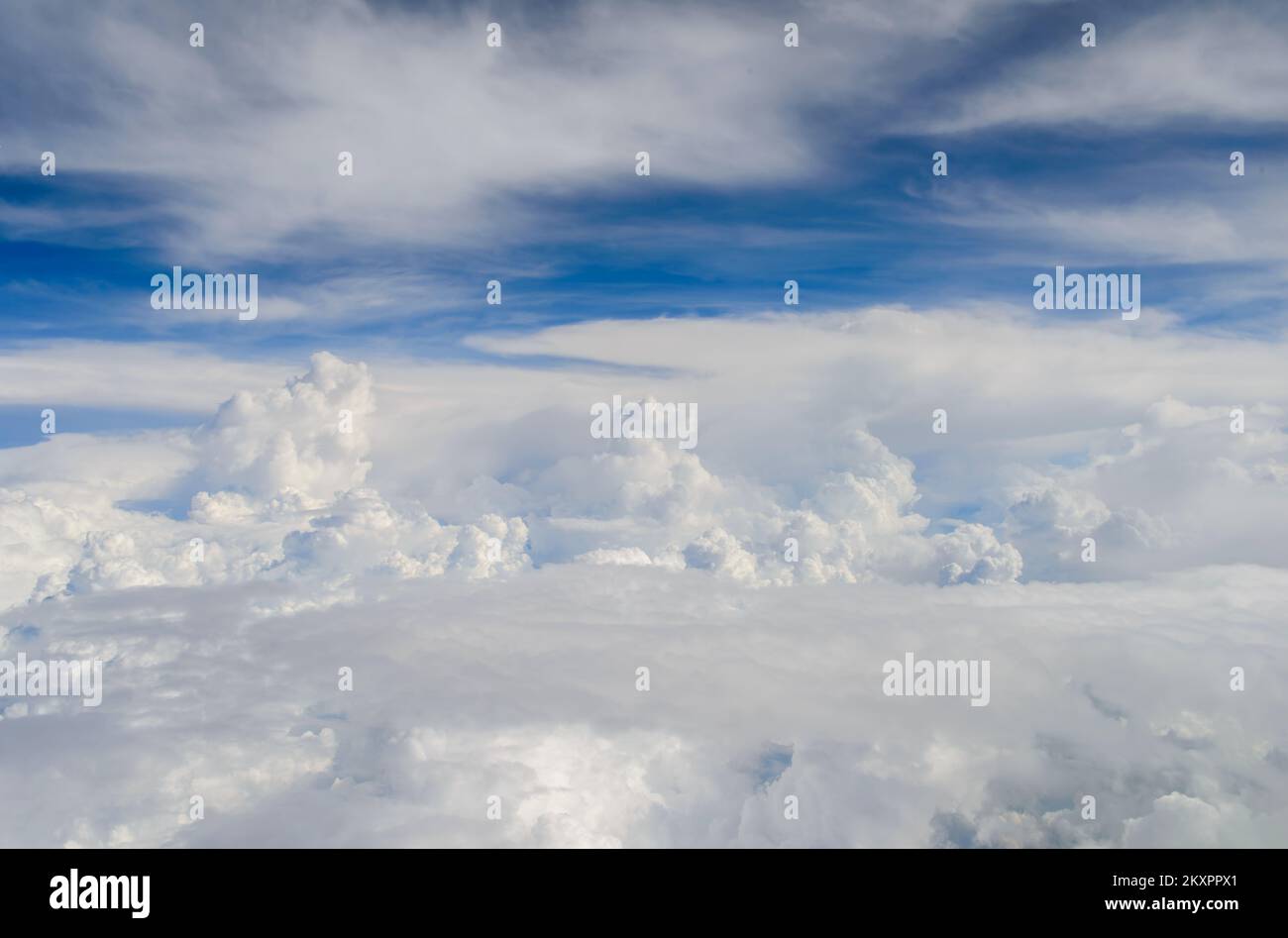aerial view of the sky with clouds from jet flight Stock Photo - Alamy