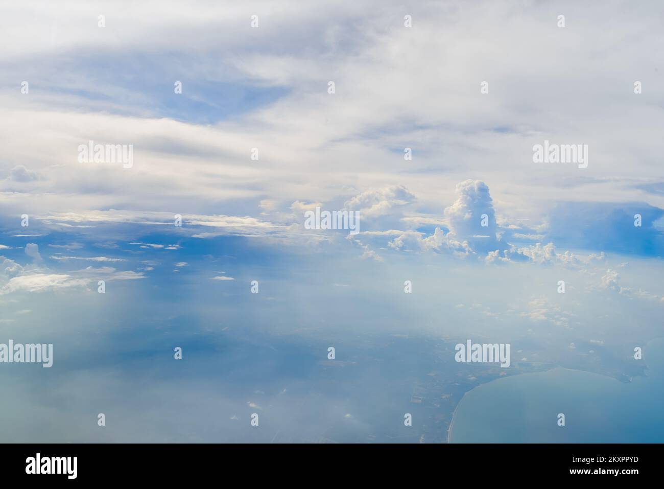 aerial view of the sky with clouds from jet flight Stock Photo - Alamy