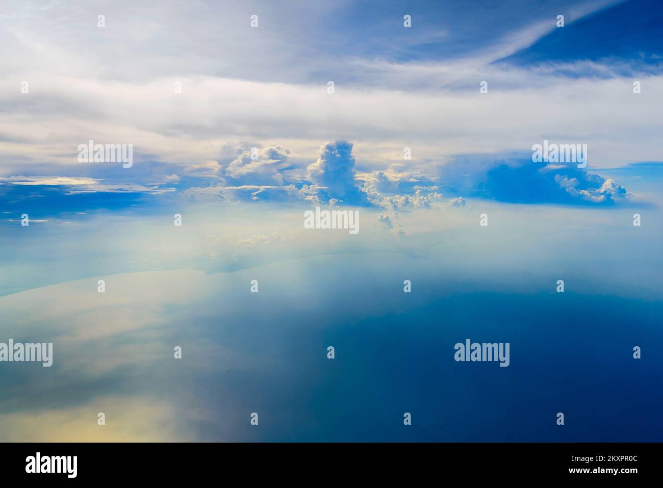 aerial view of the sky with clouds from jet flight Stock Photo - Alamy