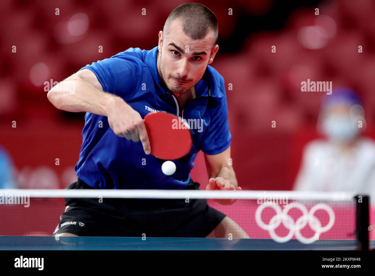 Tomislav Pucar of Croatia in action during 2020 Olympic games Table ...