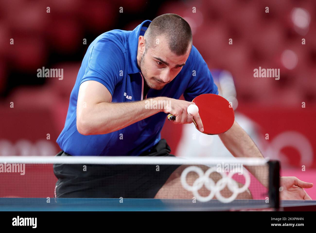 Tomislav Pucar of Croatia in action during 2020 Olympic games Table ...