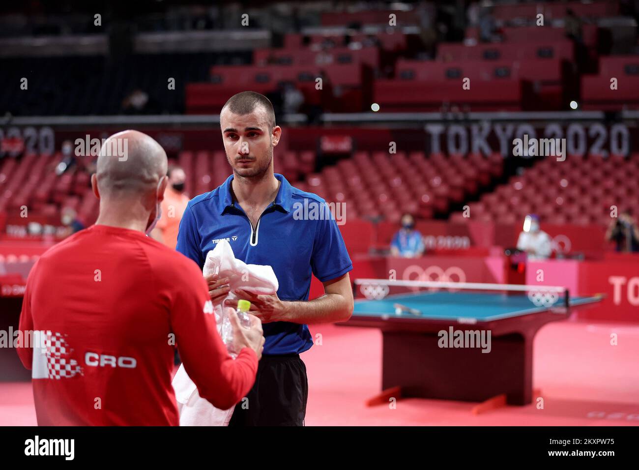 Tomislav Pucar of Croatia in action during 2020 Olympic games Table ...