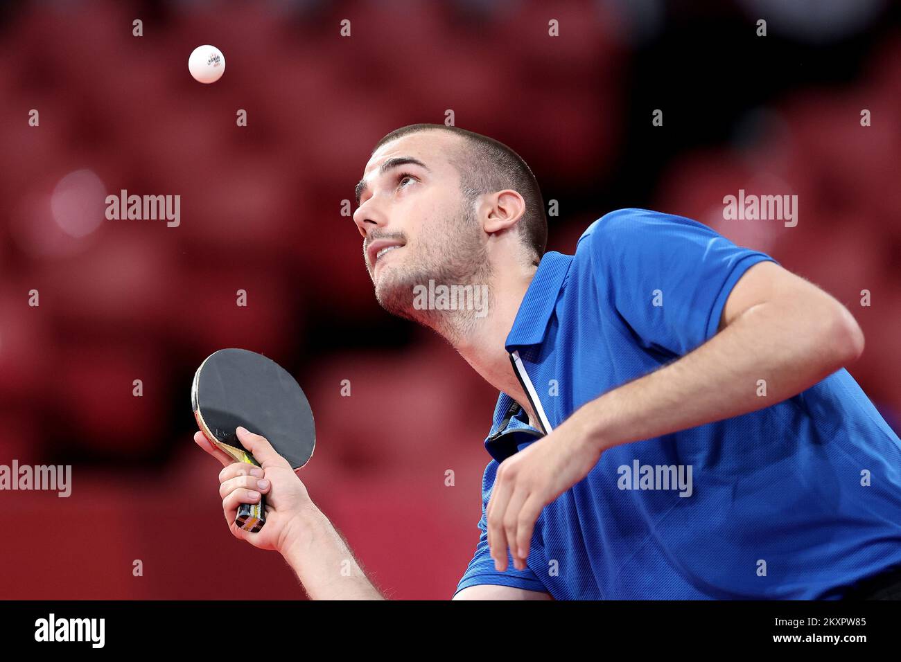 Tomislav Pucar of Croatia in action during 2020 Olympic games Table ...
