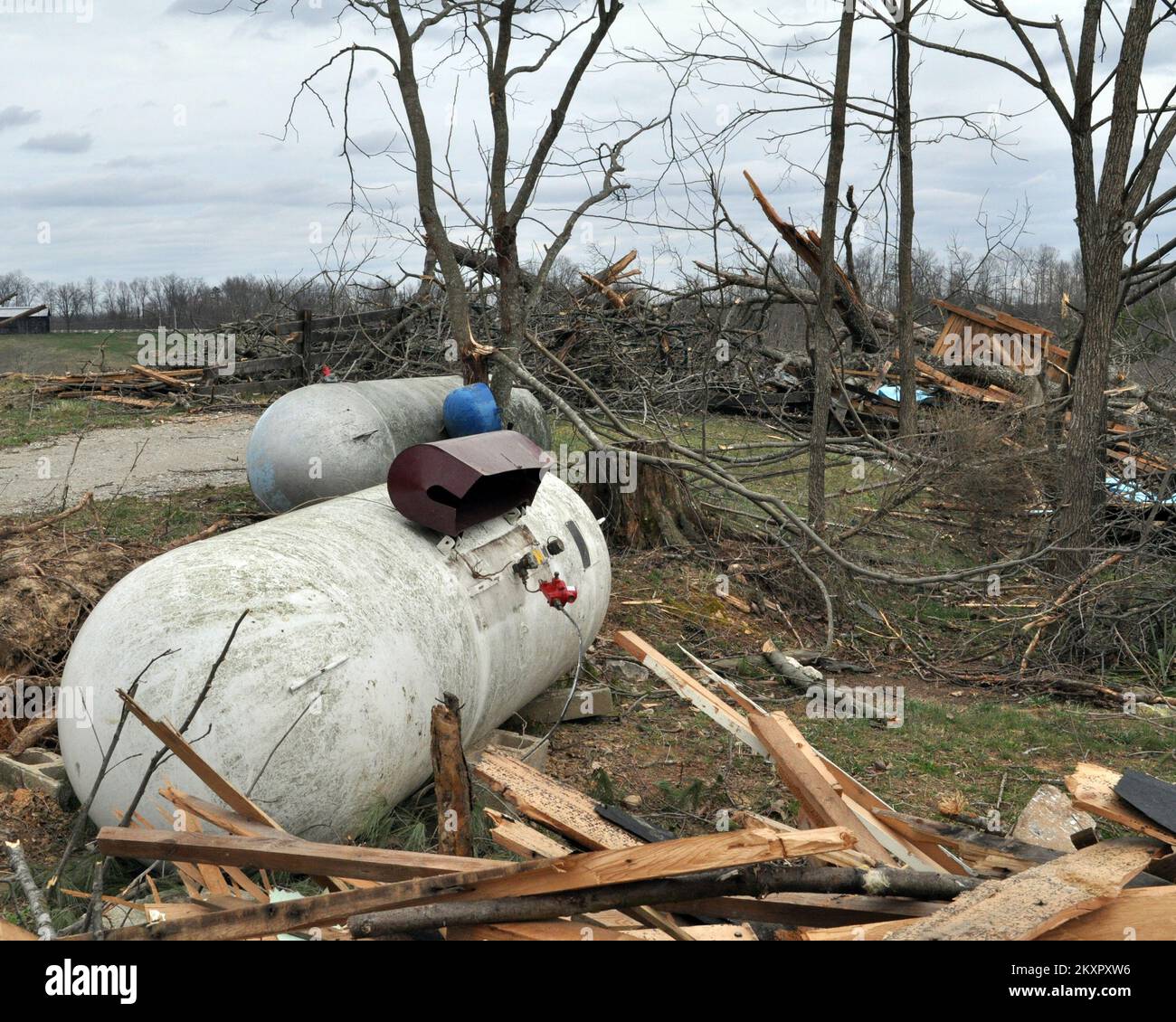 Propane Tanks Tossed Like Toys. Kentucky Severe Storms, Tornadoes ...