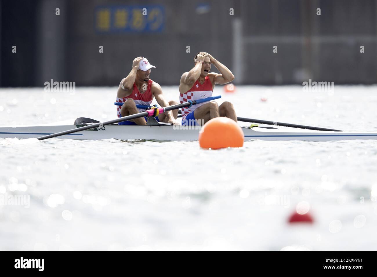 Valent Sinkovic, right, and Martin Sinkovic of Croatia celebrate after ...