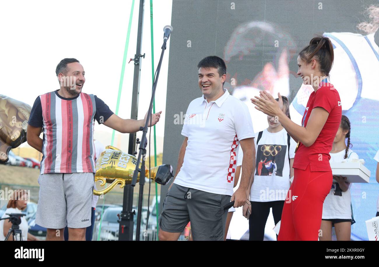 Ceremonial reception of Matea Jelic, who won a gold medal at the Tokyo ...