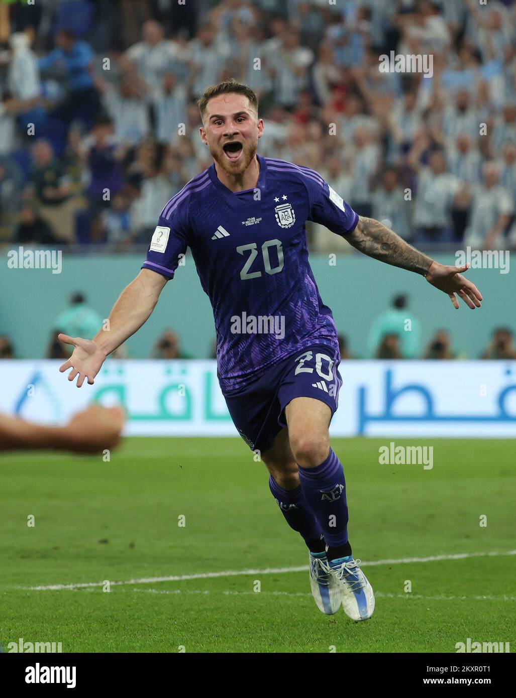 Doha, Qatar. 30th Nov, 2022. Alexis Mac Allister of Argentina ...