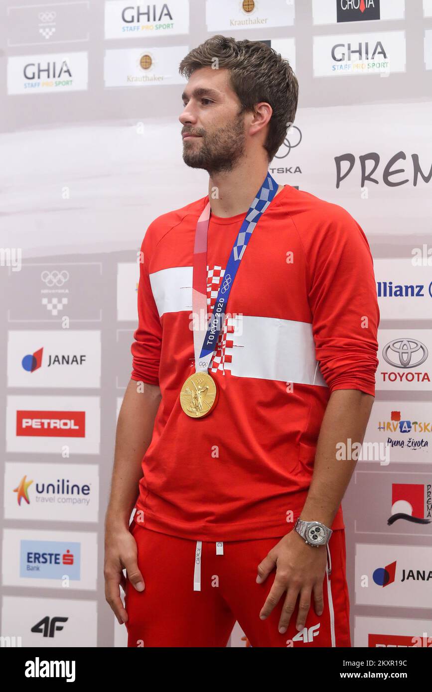 Croatian tennis player, olympic golden medalist Nikola Mektic is ...