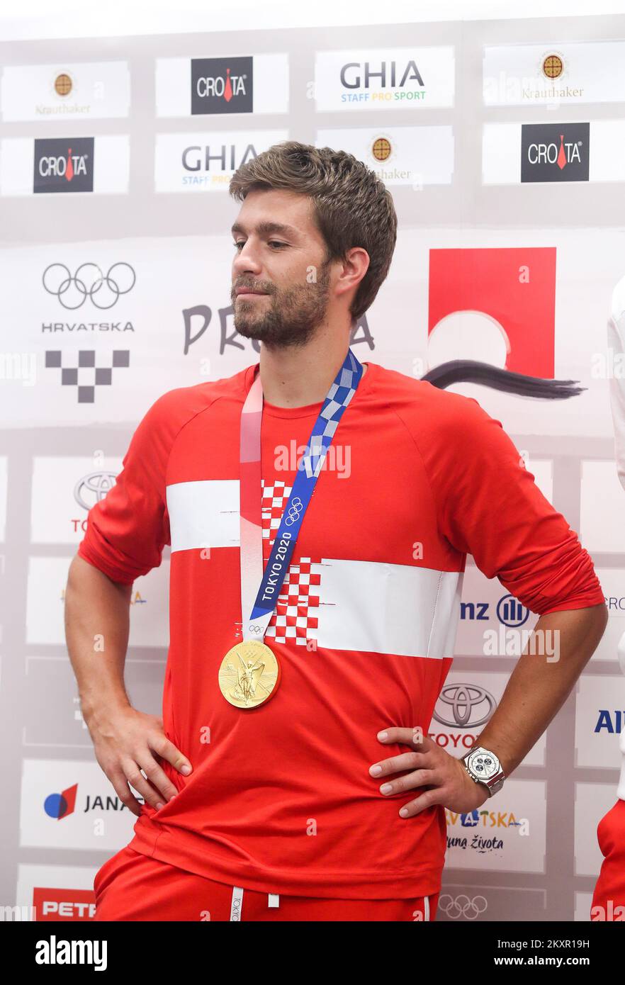 Croatian tennis player, olympic golden medalist Nikola Mektic is ...