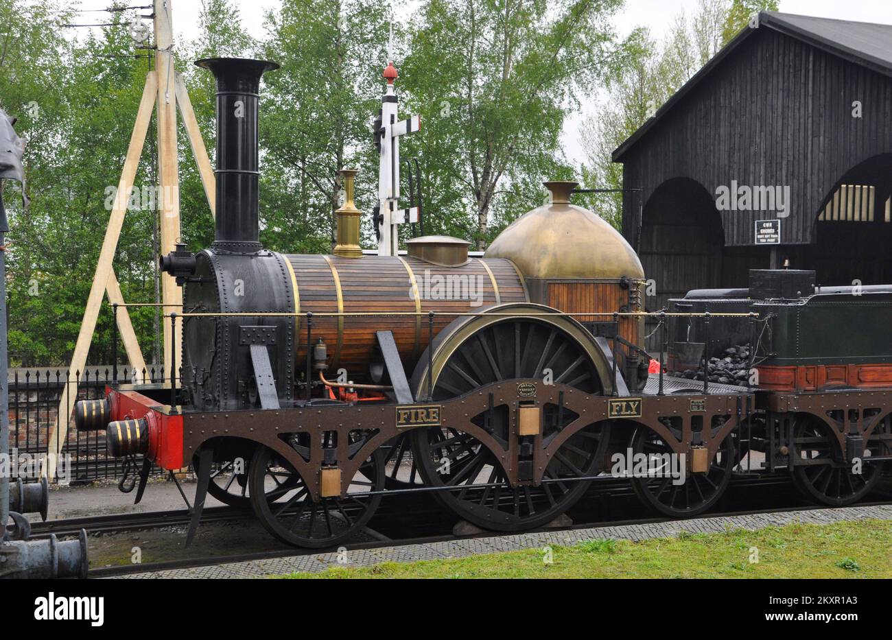 Broad gauge replica steam locomotive hi-res stock photography and ...