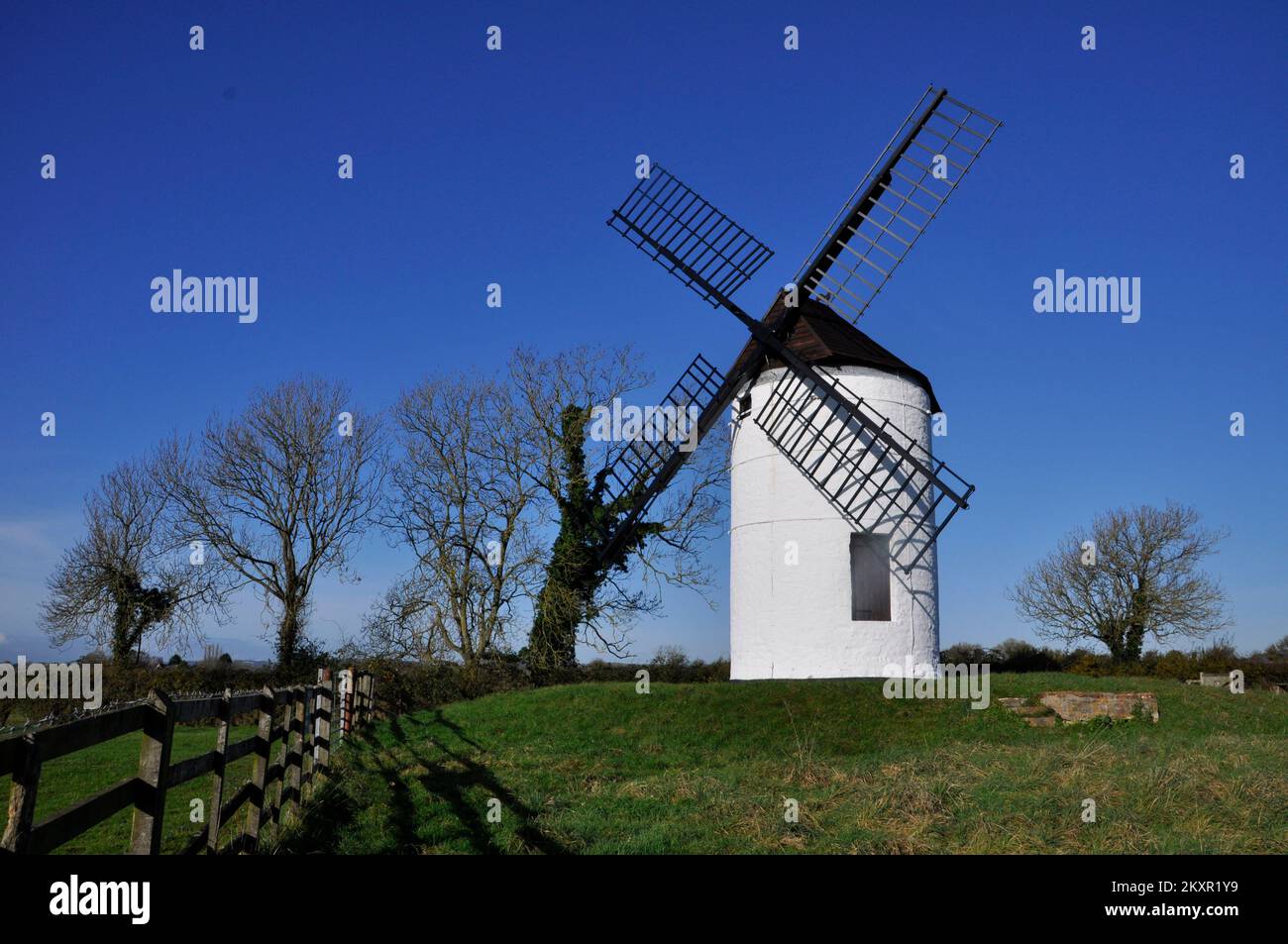 Ashton windmill, a tower mill at Chapel Allerton,taken in winter ...